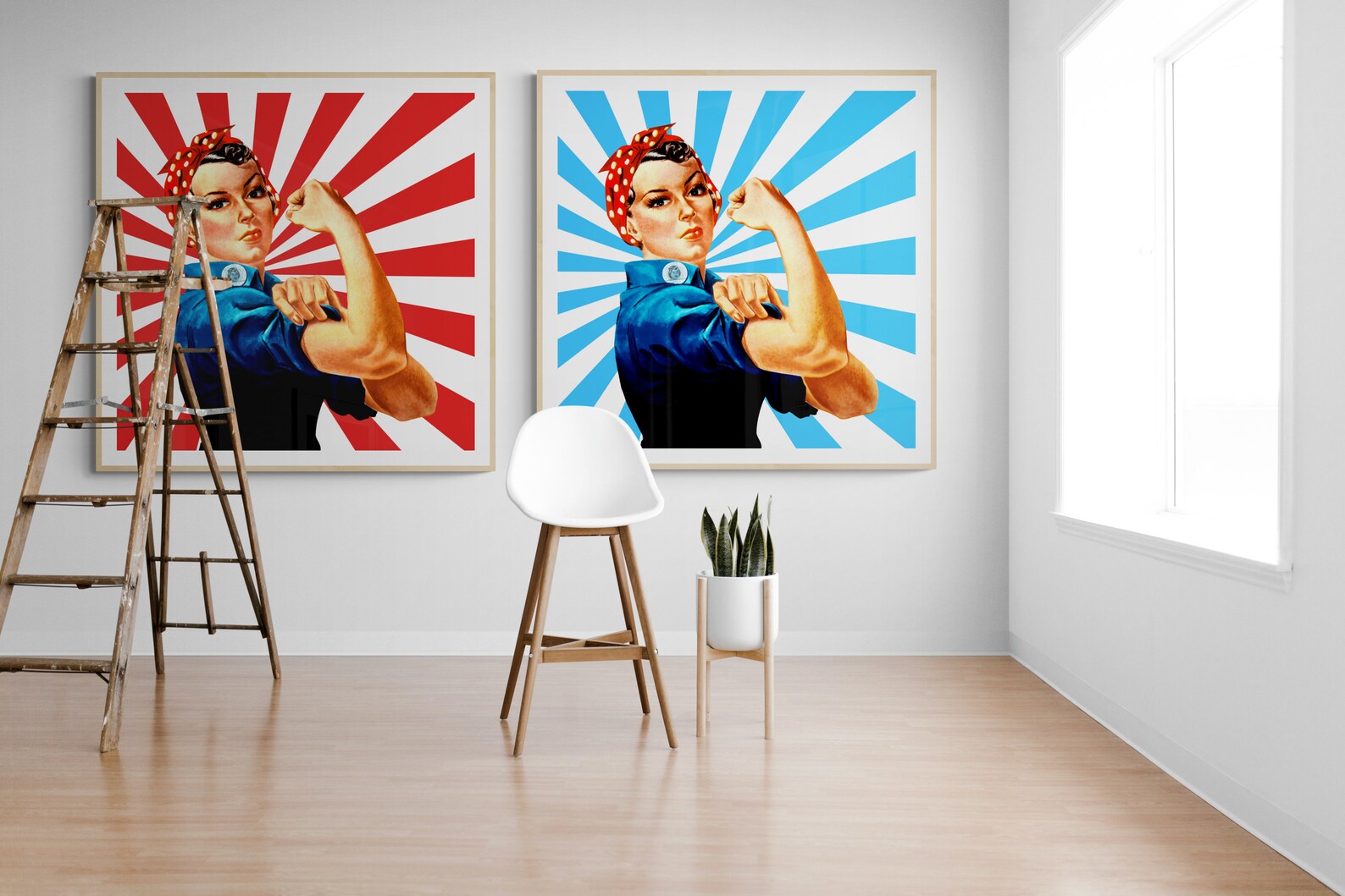 Rosie the Riveter Wall Art Digital Download Set of 8 - Etsy
