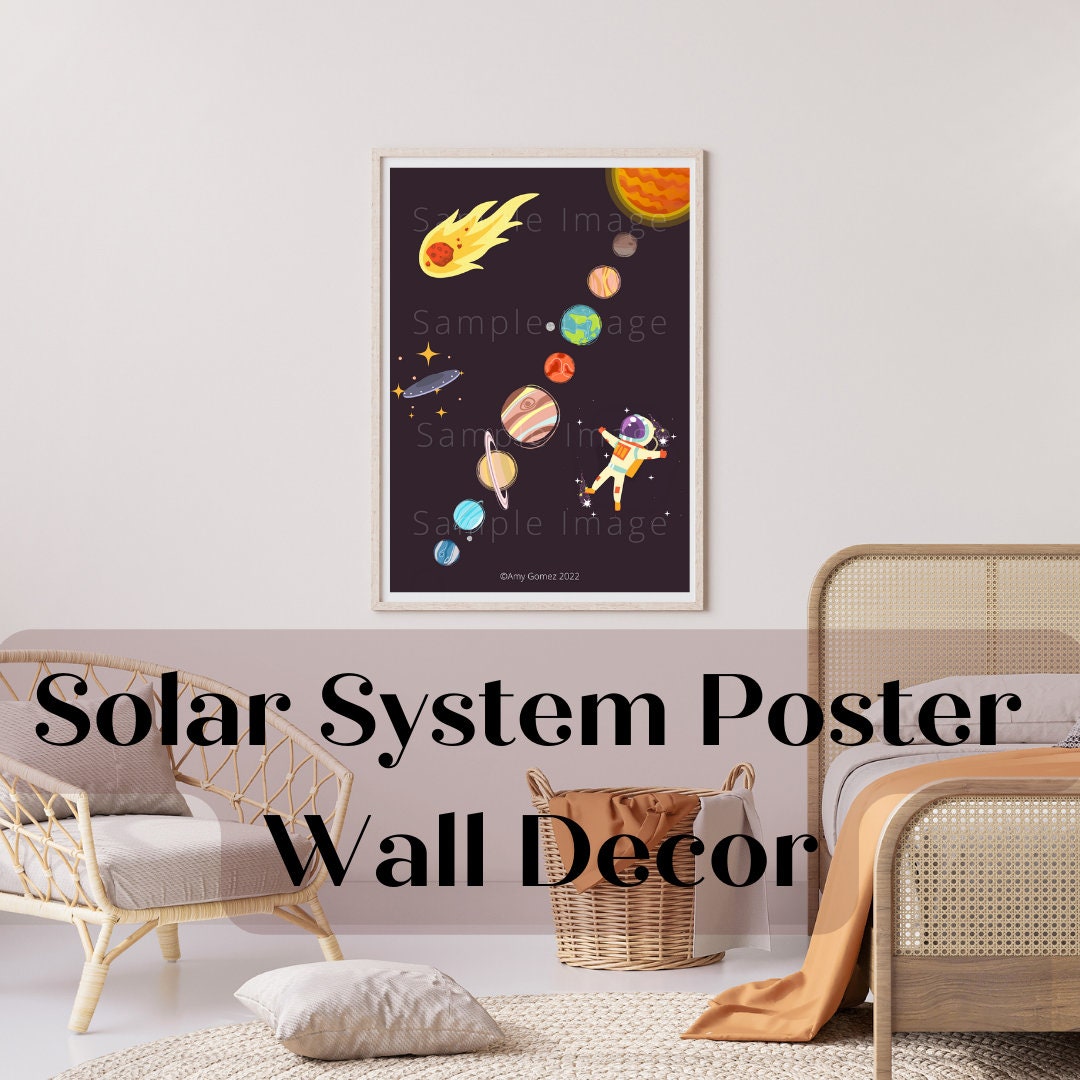 Solar System, Outer Space Poster Digital Print - Etsy