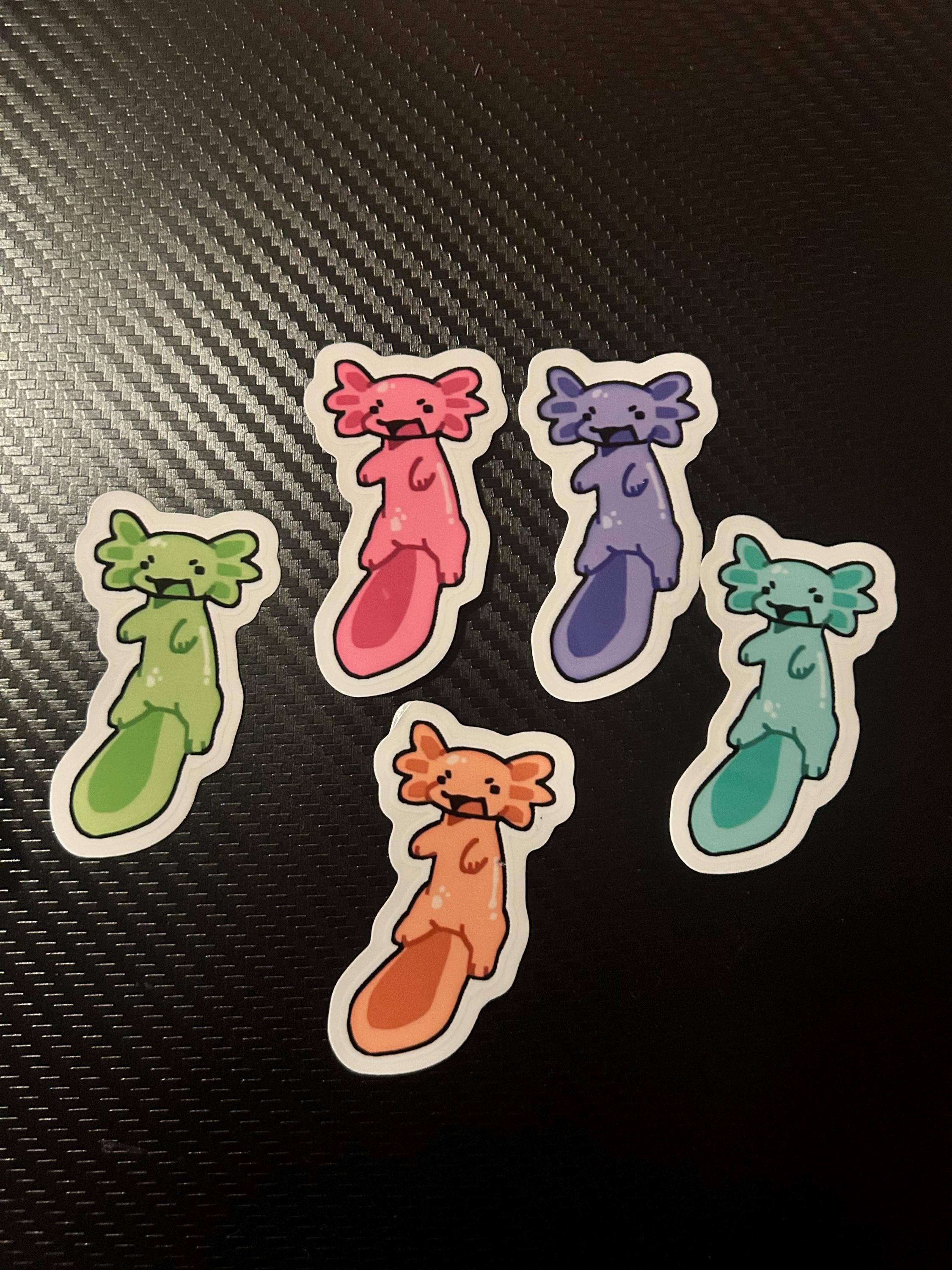 Axolotl Gummy Stickers! - Etsy