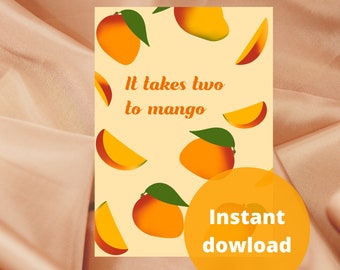 Mango Quote Print | Etsy