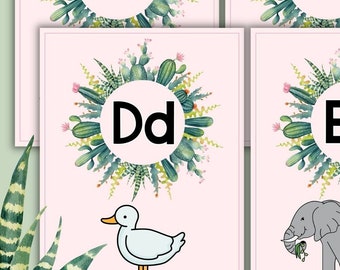Printable Alphabet Posters – ABC Classroom Decor, Phonics (digital ...
