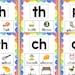 Digraph Flashcards Digraph Posters Rainbow Theme Digraph Signs ...