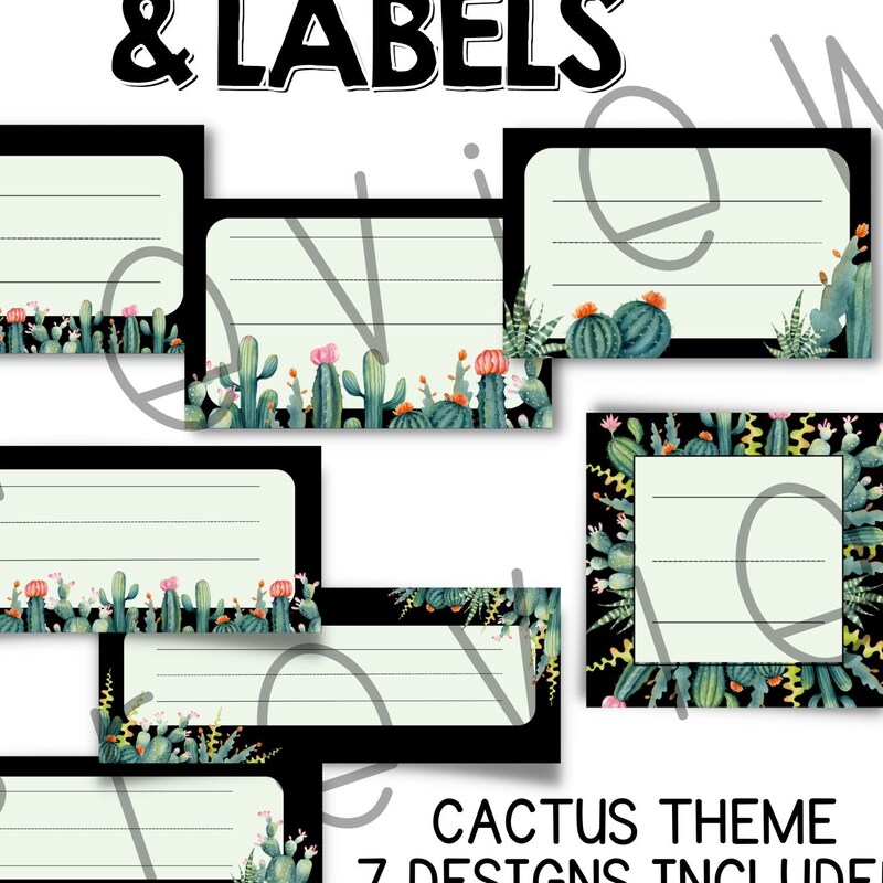 Cactus Theme - Etsy