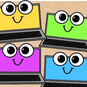 computer lab drawing with colour