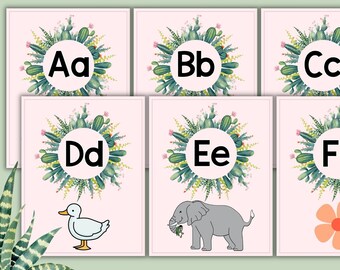 Alphabet Posters ABC Posters Classroom Printable Homeschool - Etsy
