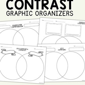 Compare and Contrast Graphic Organizer Character Traits Worksheet ...