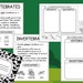 Vertebrate and Invertebrate Interactive Notebook Pages Animal ...