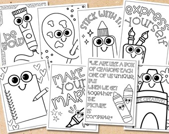 Printable Coloring Pages for Kids and Adults | Instant Download | Fun ...