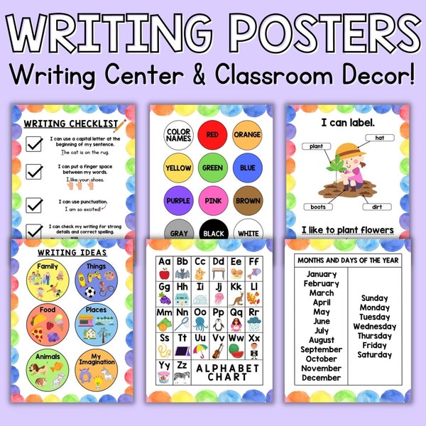 Writing Posters - Etsy