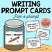 Writing Prompt Cards Writing Prompts for Students Early Writers Writing ...