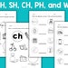 Digraph Worksheets Th Ch Sh Ph Wh Digraph Blends Activities Homeschool ...