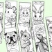 Printable Coloring Bookmarks Bookmarks to Color Floral Animal Coloring ...