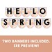 Spring Bulletin Board Decor Happy Spring Printable Banner Spring Flower ...