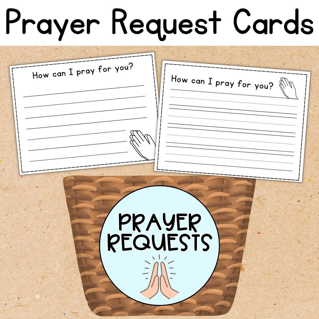 Prayer Request Cards Write a Prayer Request for Your Teacher Cards ...