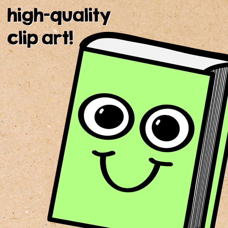 Book Clip Art - Cute Smiley Face Book Clip Art - Bulletin Board Cut ...