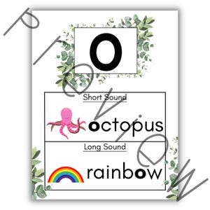 Long and Short Vowel Sound Posters Educational Posters ABC Posters ...