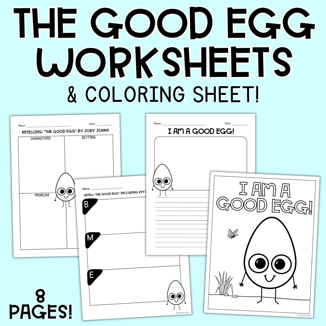 The Good Egg Read Aloud Worksheets the Good Egg Coloring Page Book ...