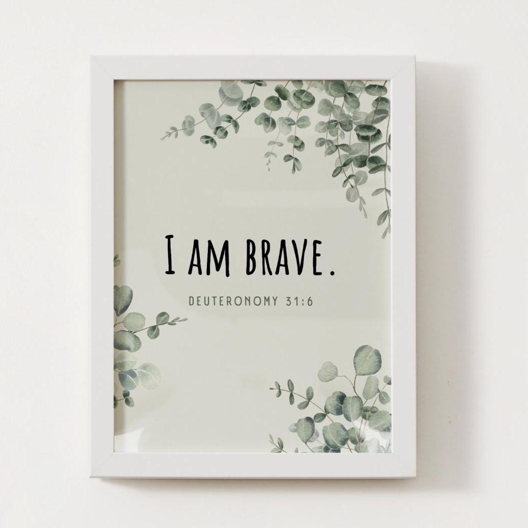 Eucalyptus Christian Affirmation Posters Bible Verse Bulletin Board ...