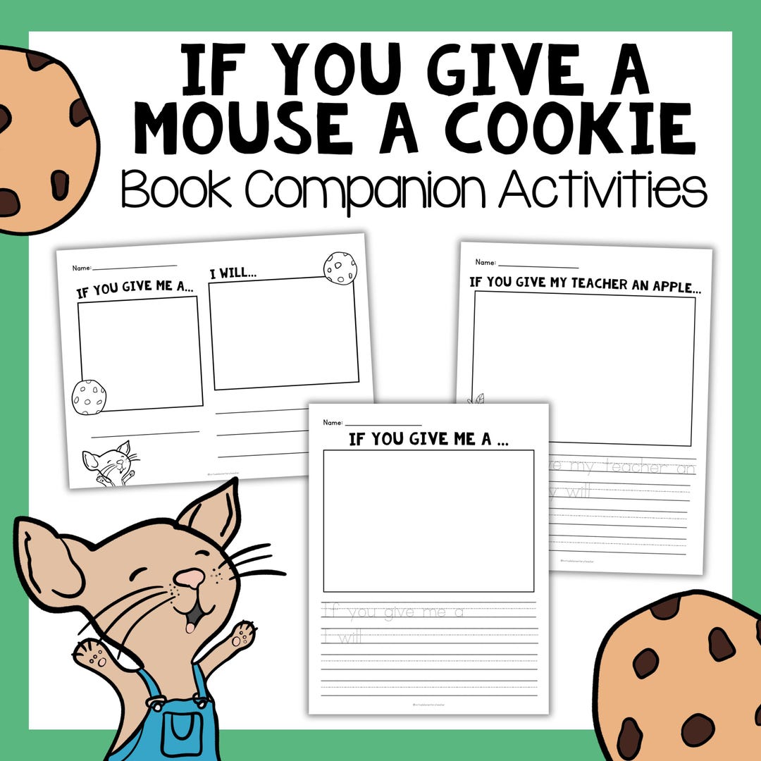 If You Give a Mouse a Cookie Writing Worksheets (PDF) - Etsy