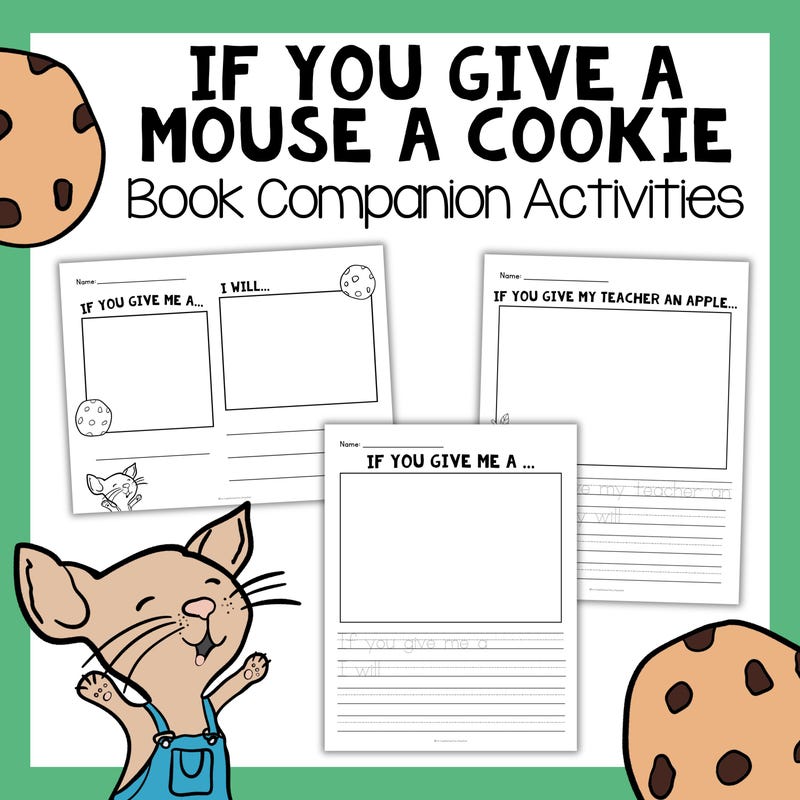If You Give Mouse a Cookie Clipart - Etsy