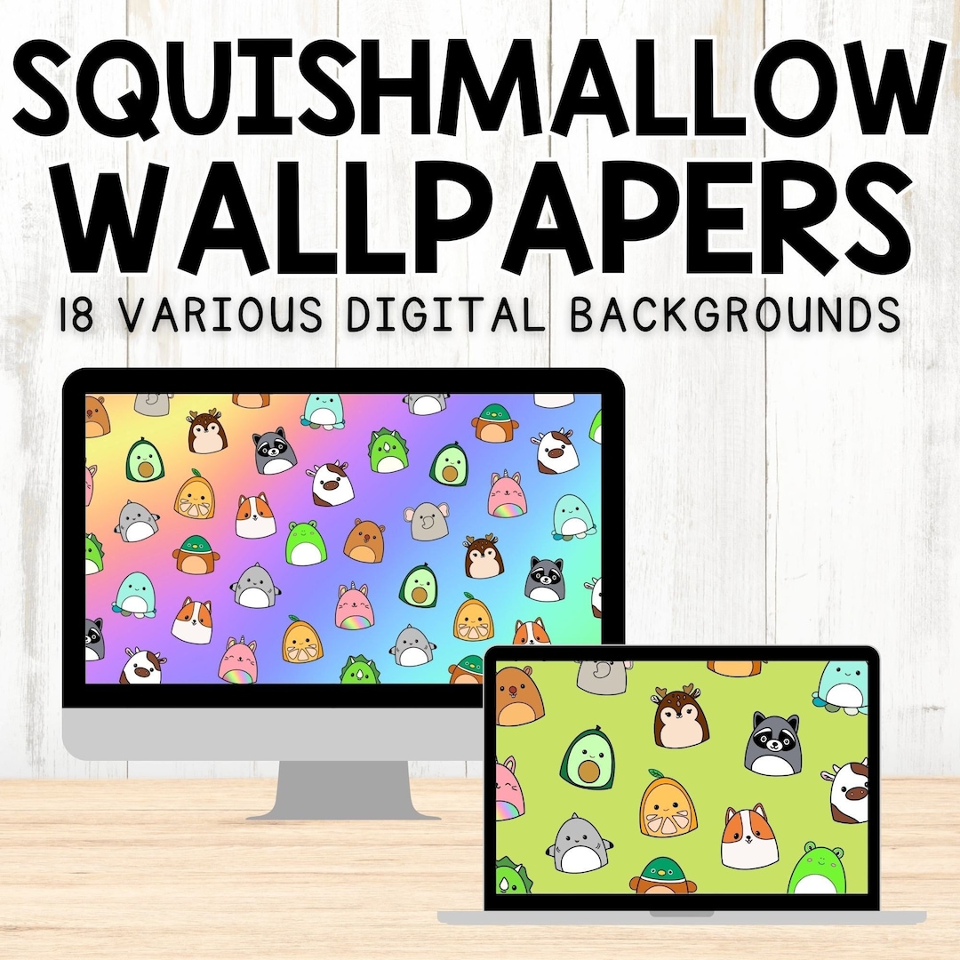 Squishmallow Desktop Wallpapers Squishmallow Printable Scrapbook Paper ...