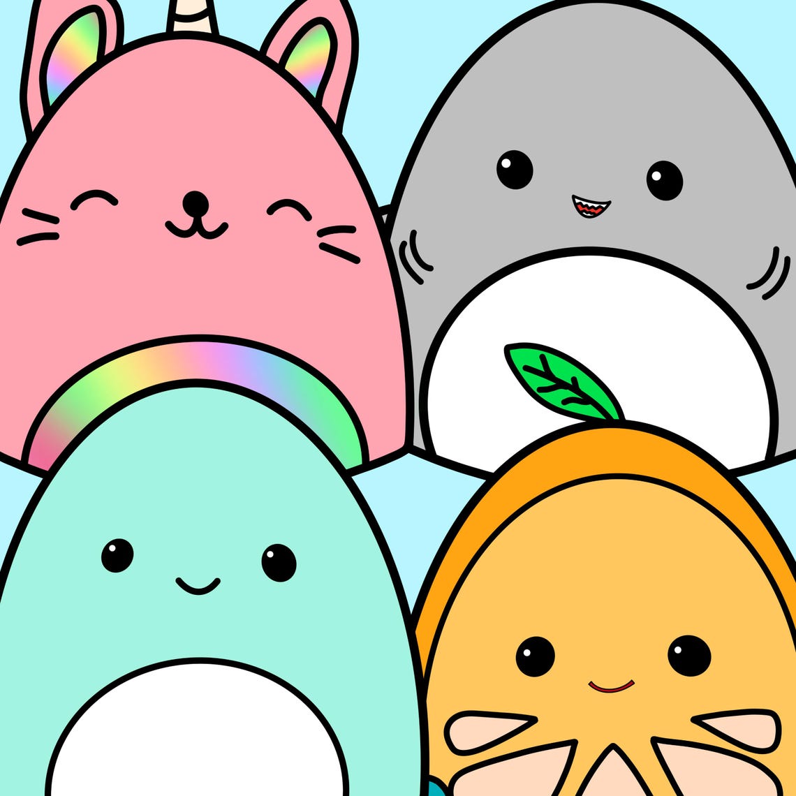 Squishmallow Pngs Squishmallow Svgs Clip Art Squishmallow Digital ...