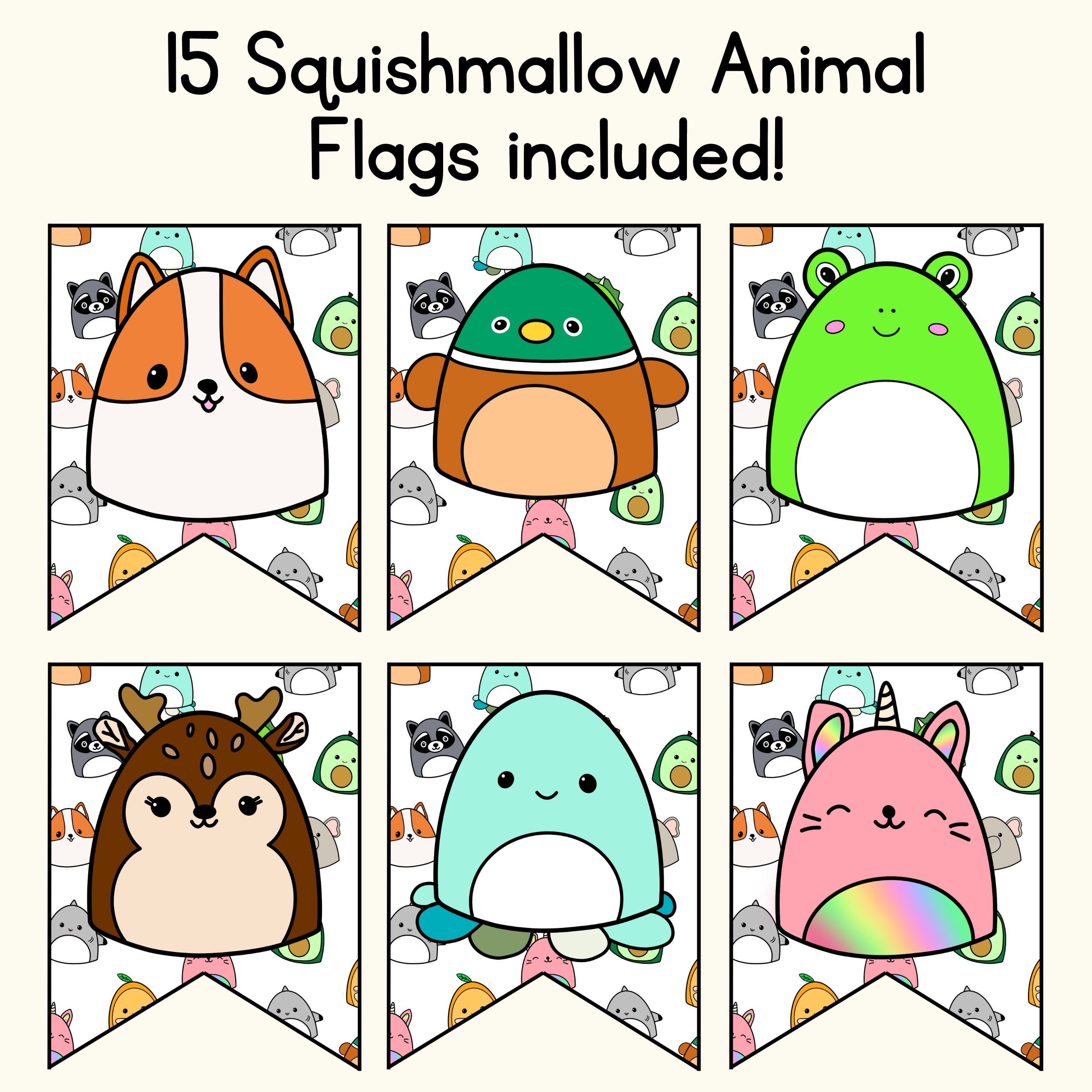 Squishmallow Birthday Banner Flags Squishmallow Custom Banner ...