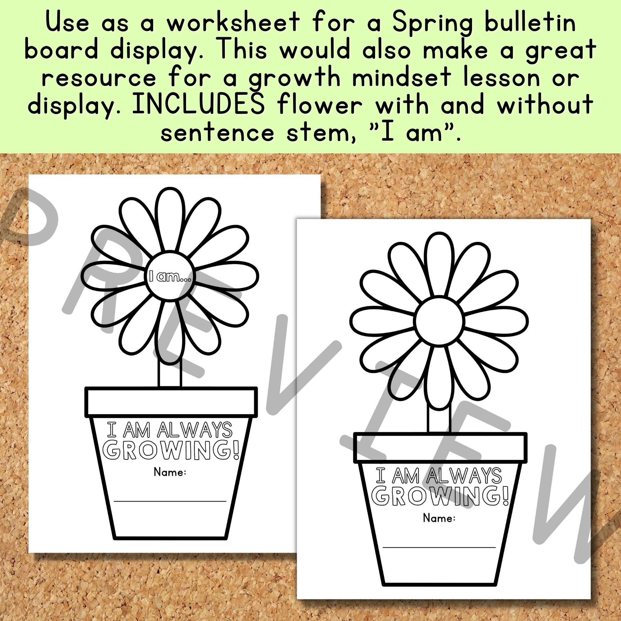 Growth Mindset Craft SEL Worksheet SEL Craft Activity Homeschool ...