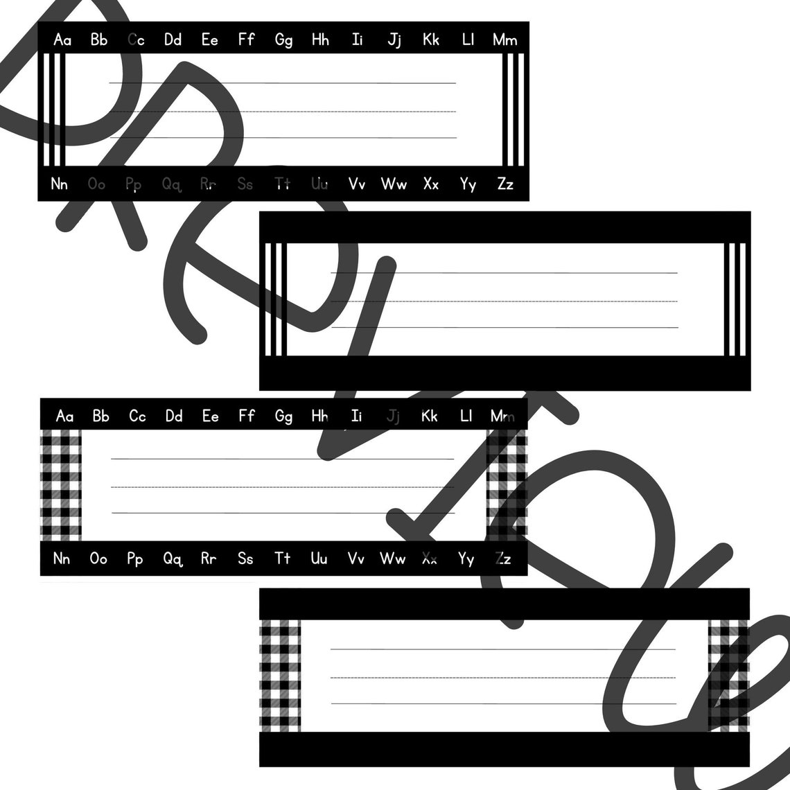 Printable Labels and Word Strip ABC Strips Included Eucalyptus ...