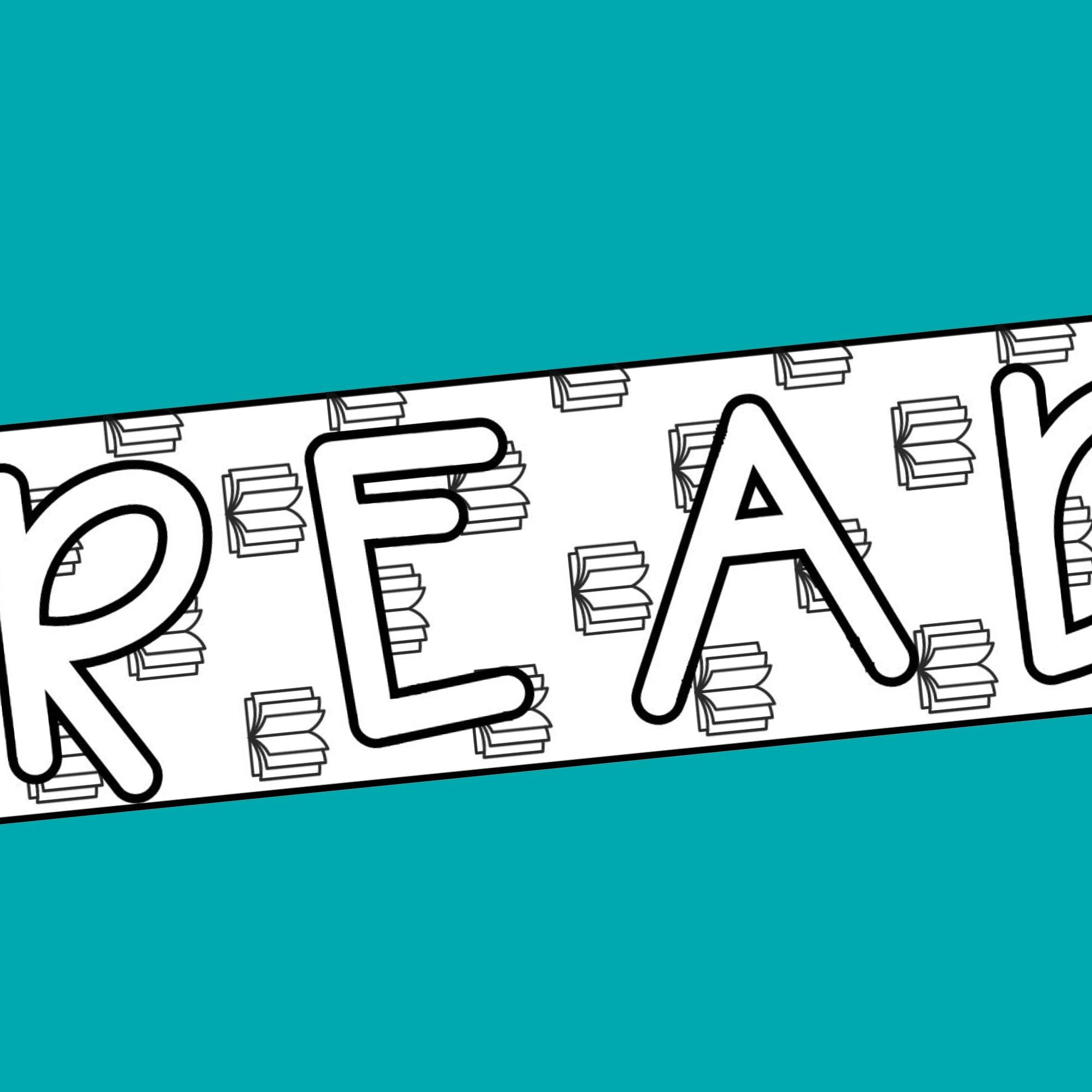 Reading Themed Bookmarks Printable Bookmarks Color Your Own Bookmarks 4 ...