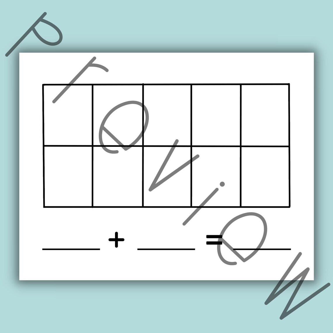 Ten Frames Worksheets Printable Ten Frame Mats Ten Frame Templates ...