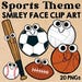 Sports Theme Smiley Face Clipart | Cute Sports Ball Pngs, Baseball ...