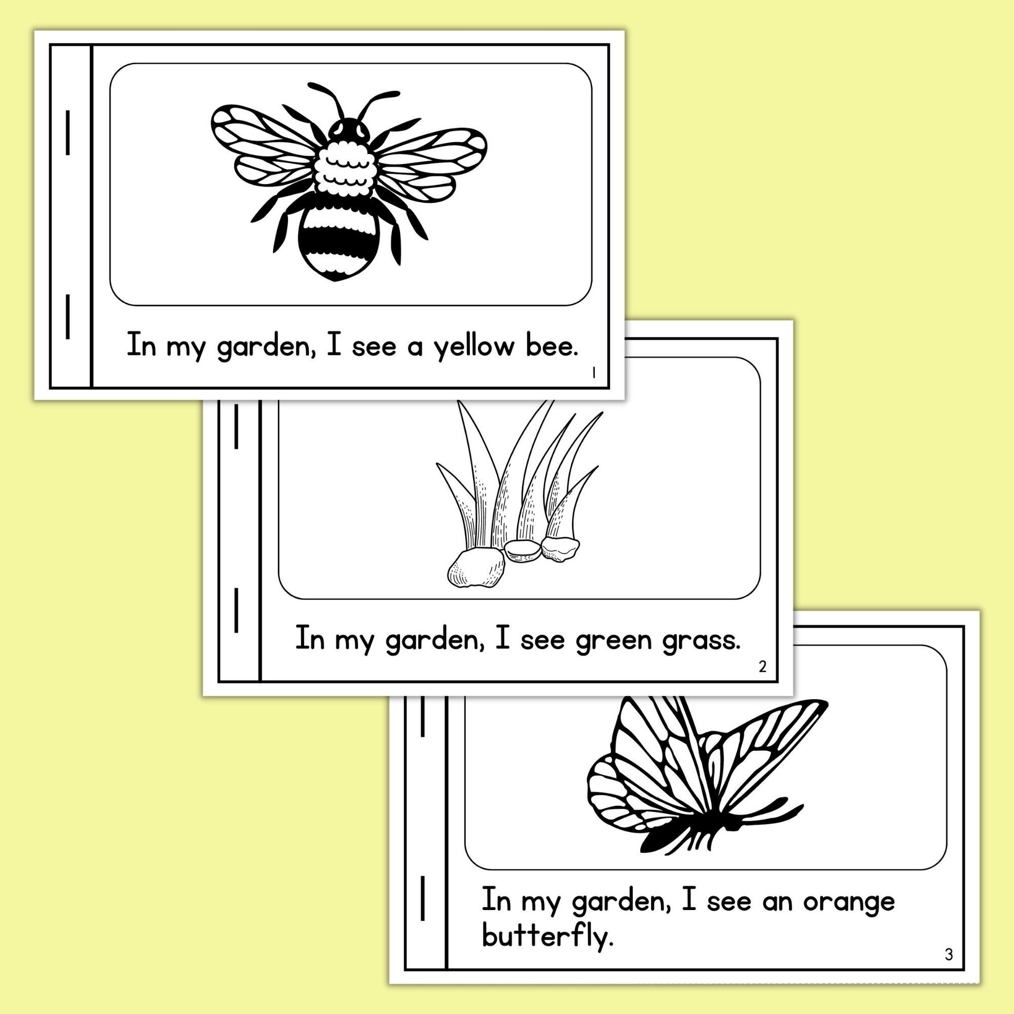 Printable Book Decodable Book Interactive Decodable Reader Spring Mini ...