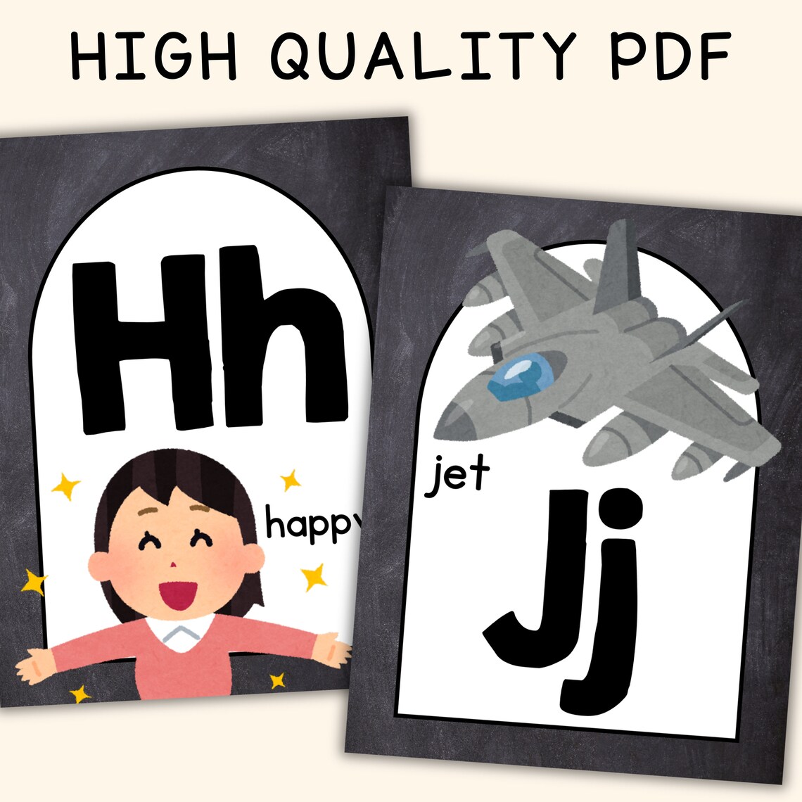 Chalkboard Alphabet Posters ABC Posters Alphabet Banner Decor ...