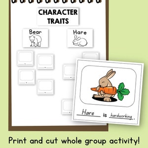 Tops and Bottoms Book Companion Activities Read Aloud - Etsy