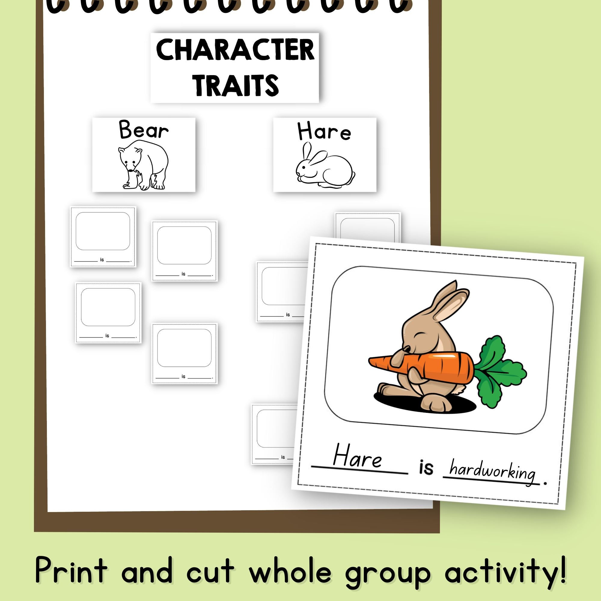 Tops and Bottoms Book Companion Activities Read Aloud Worksheets Read ...