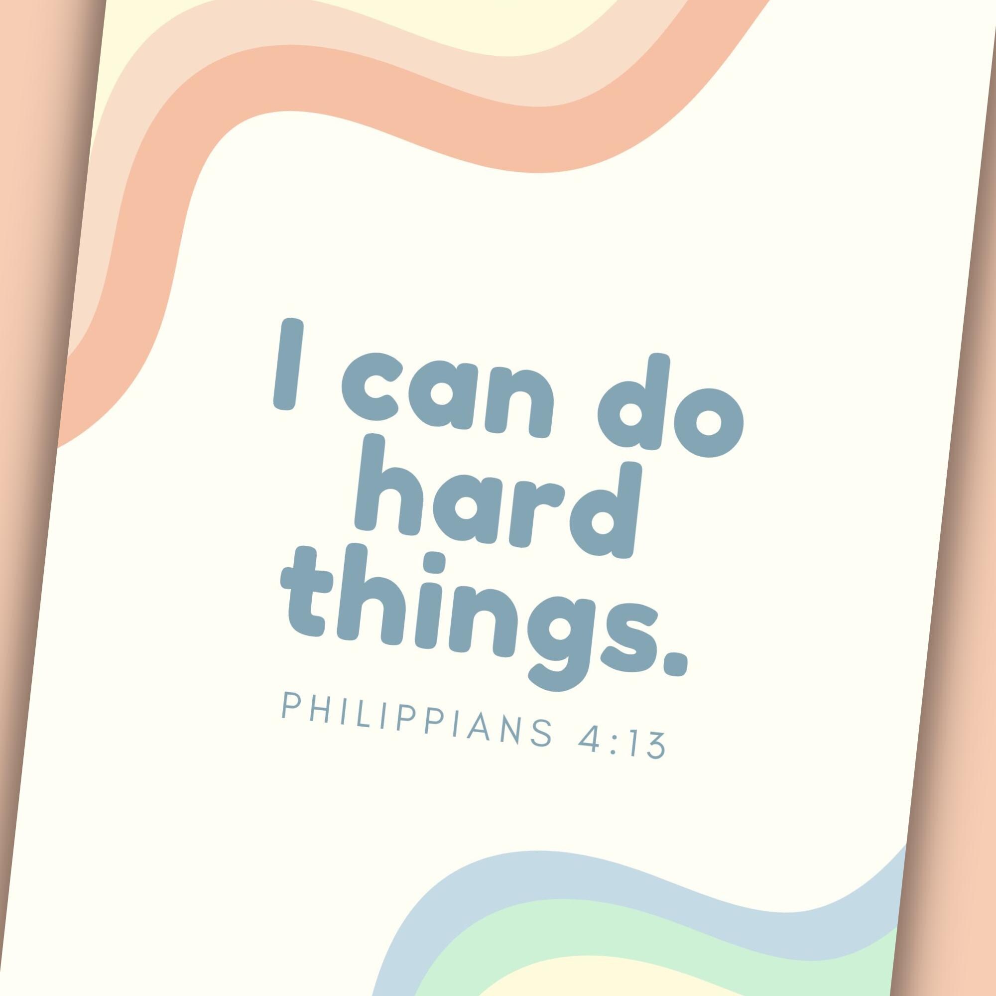 Christian Affirmation Posters, Pastel Rainbow Decor (PDF) - Etsy