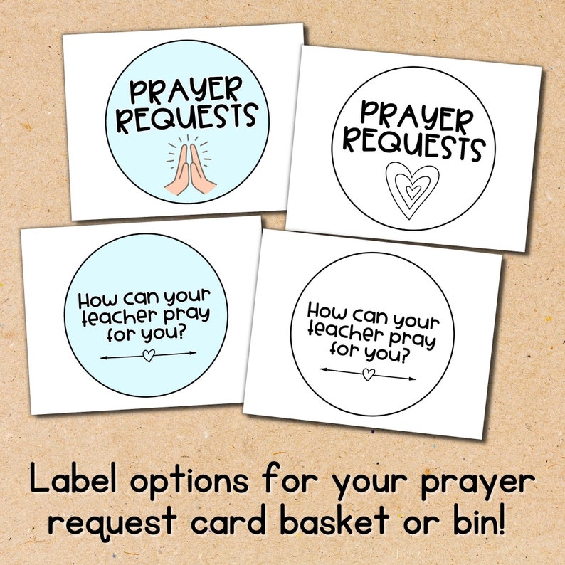 Prayer Request Cards Write a Prayer Request for Your Teacher Cards ...