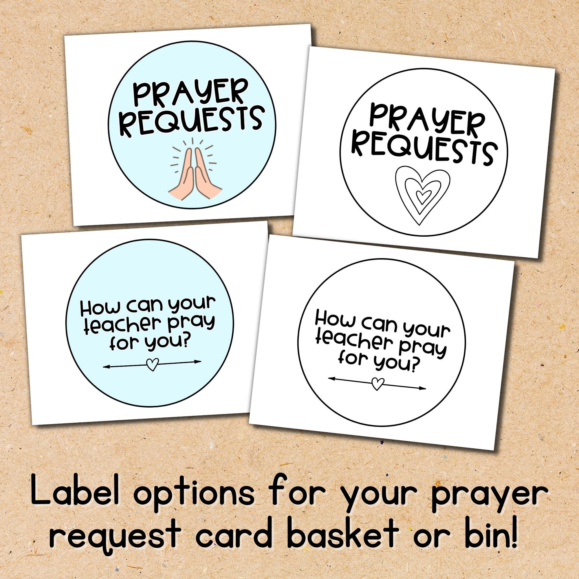 Prayer Request Cards Write a Prayer Request for Your Teacher Cards ...