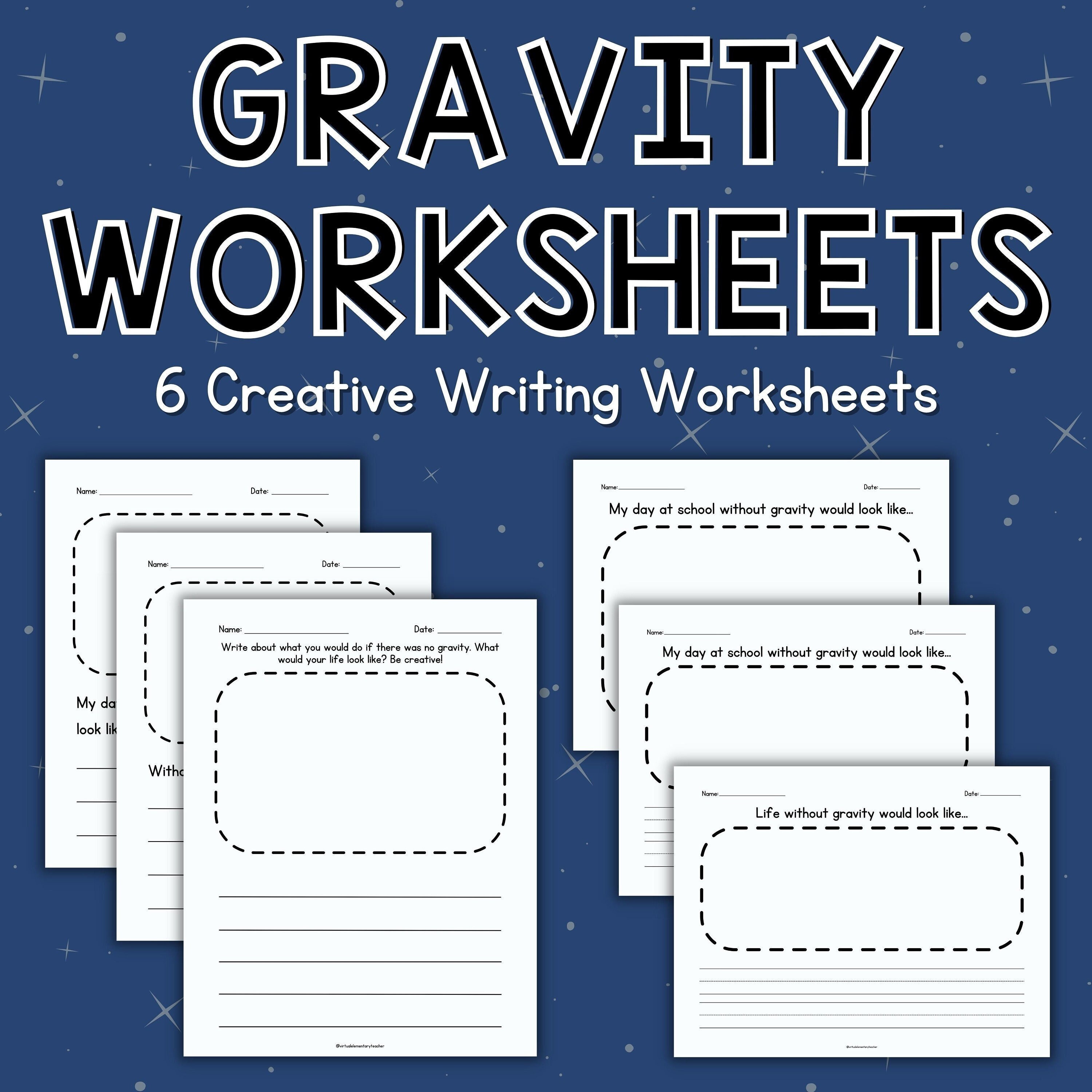 Gravity Worksheets Science Worksheets Homeschool Science Worksheets ...