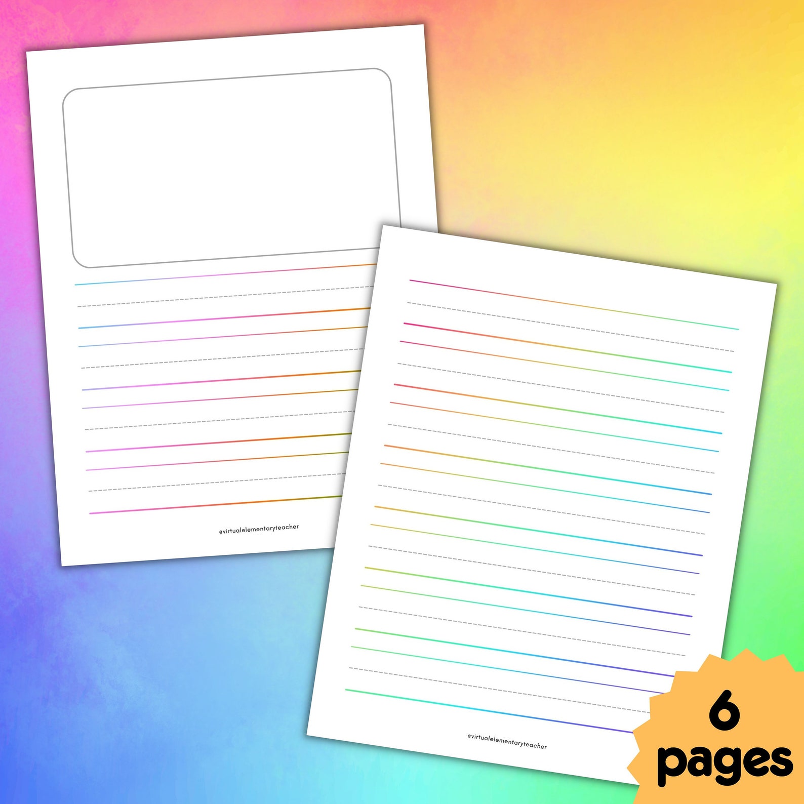 Primary Lined Writing Paper Printable Fun Primary Lined Writing Paper ...