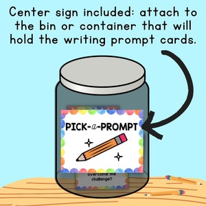 Writing Prompt Cards Writing Prompts for Students Early Writers Writing ...