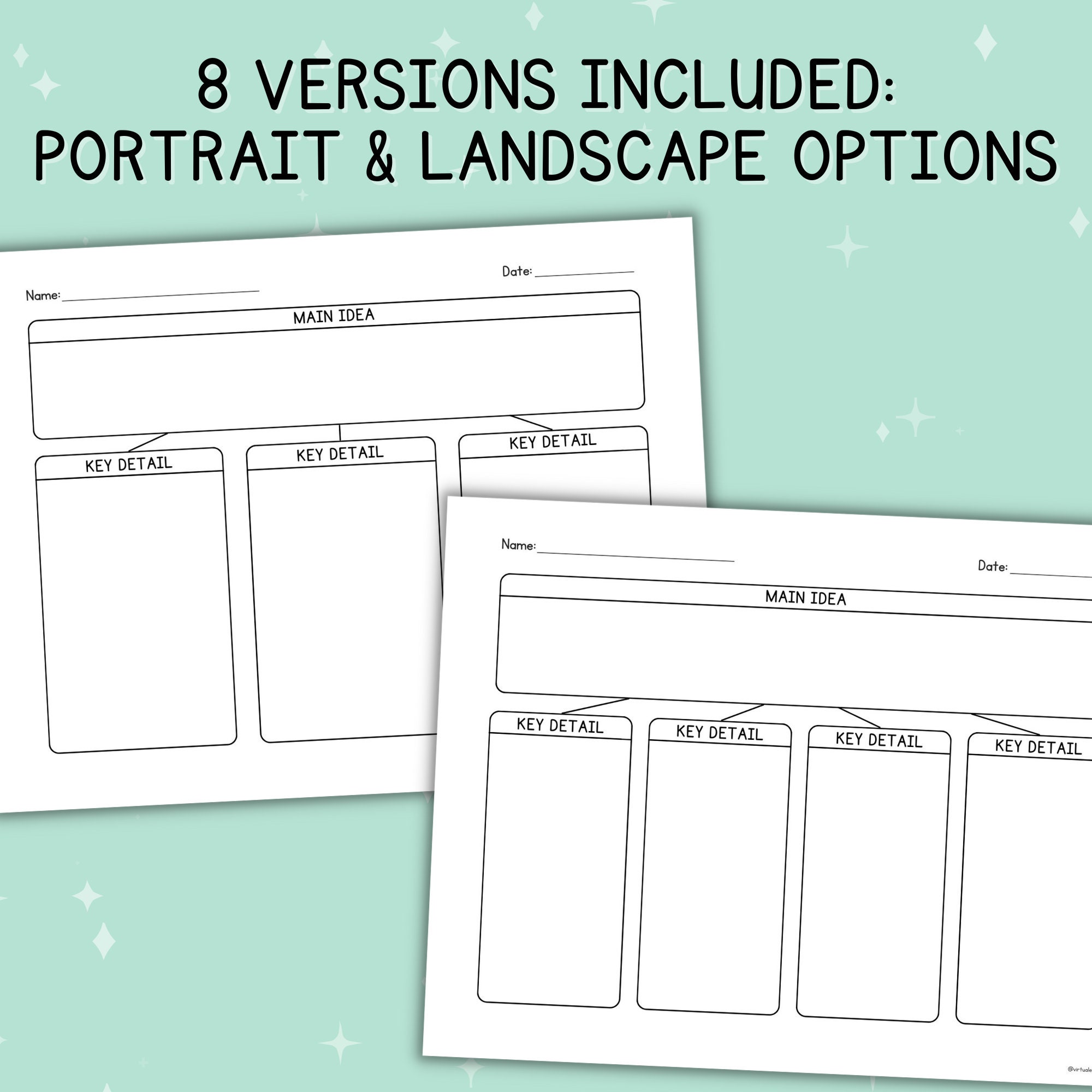 Reading Comprehension Worksheets Main Idea Key Detail Graphic ...