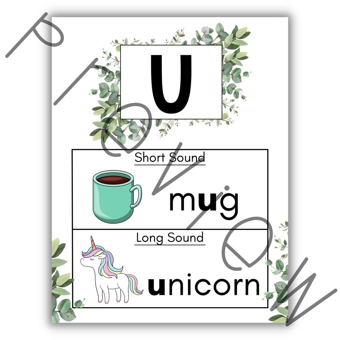 Long and Short Vowel Sound Posters Educational Posters ABC Posters ...