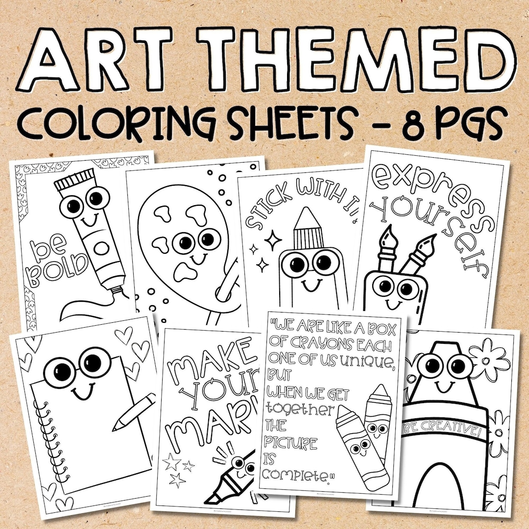 Printable Coloring Pages – Fun Art Coloring Pages, Digital Coloring ...