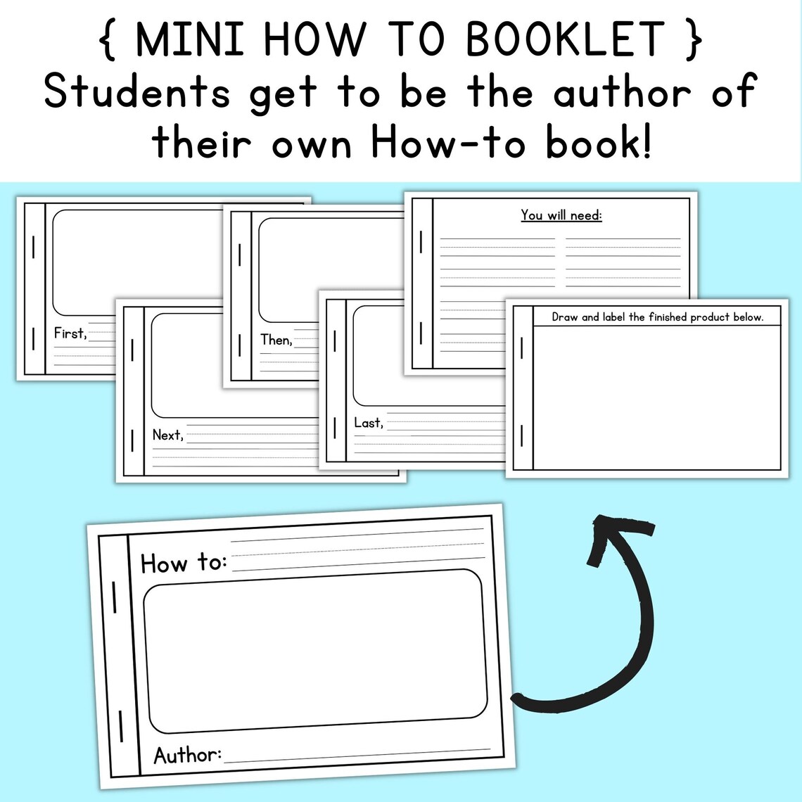 How to Writing Graphic Organizers How to Writing Mini Booklet How to ...