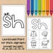 Digraphs Coloring Sheets Sh, Th, Wh, Ph, Ch, Ck - Printable Phonics ...