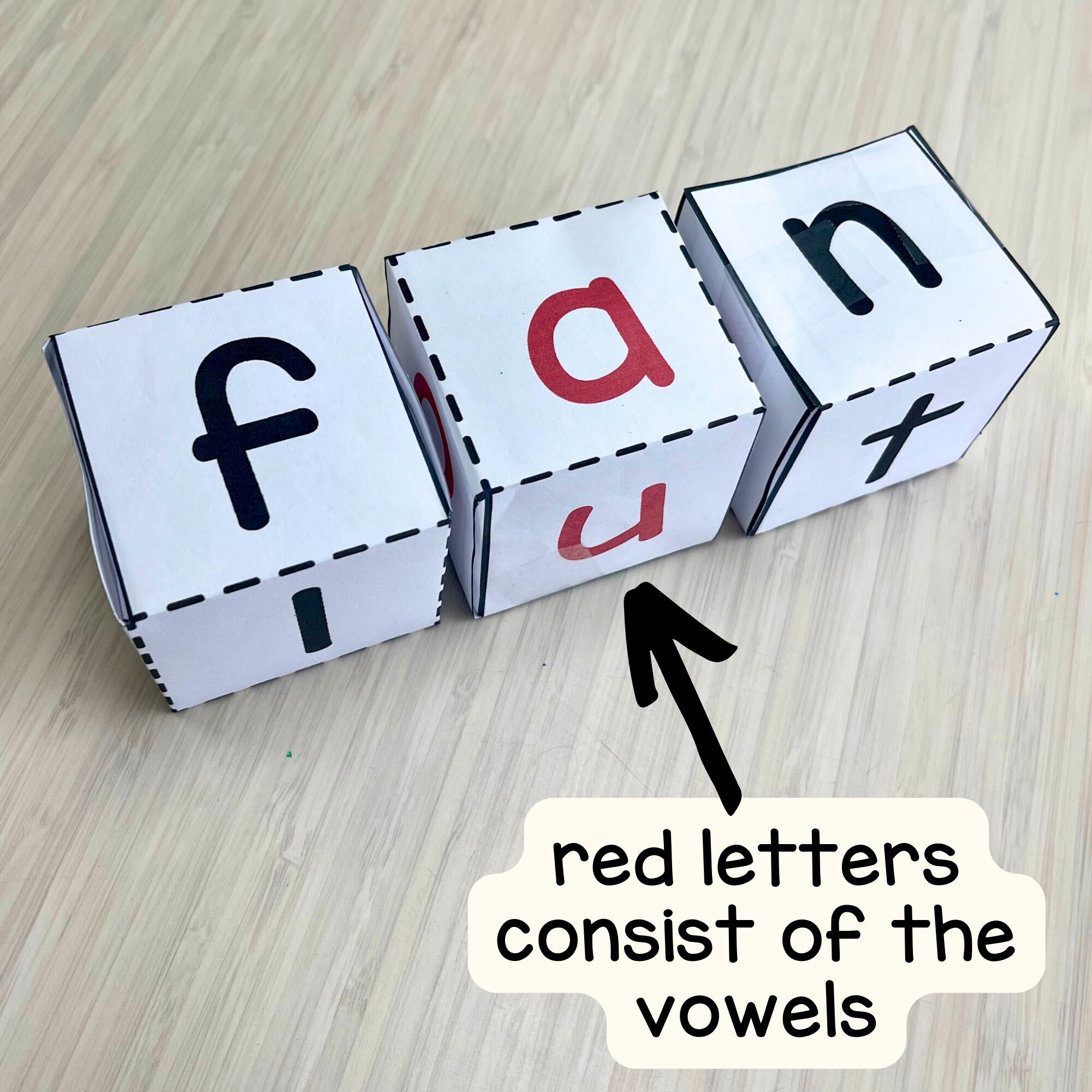 CVC CCVC Word Blending Cubes & Worksheet (PDF) - Etsy