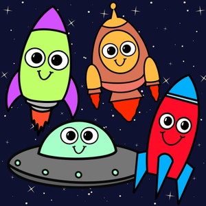 Outer Space Clip Art Science Planet Bulletin Board Clip Art Cute Outer ...