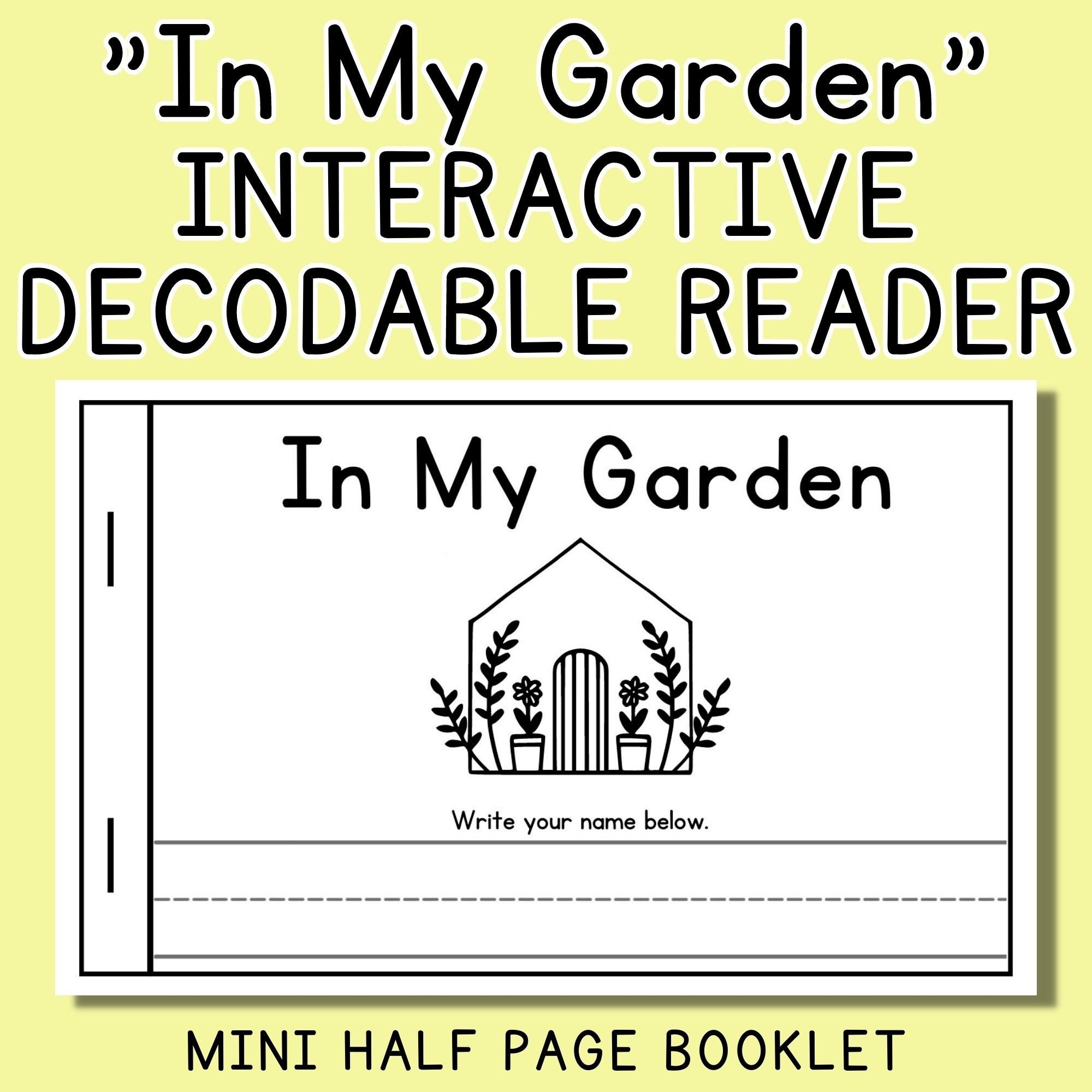 Printable Book Decodable Book Interactive Decodable Reader Spring Mini ...